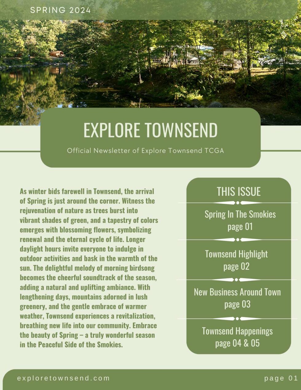 Spring 2024 Newsletter - Explore Townsend