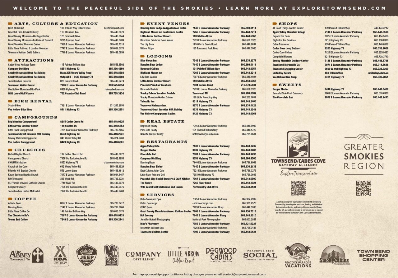 Map - Explore Townsend